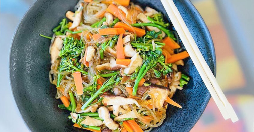Vegan Japchae - Center for Nutrition Studies